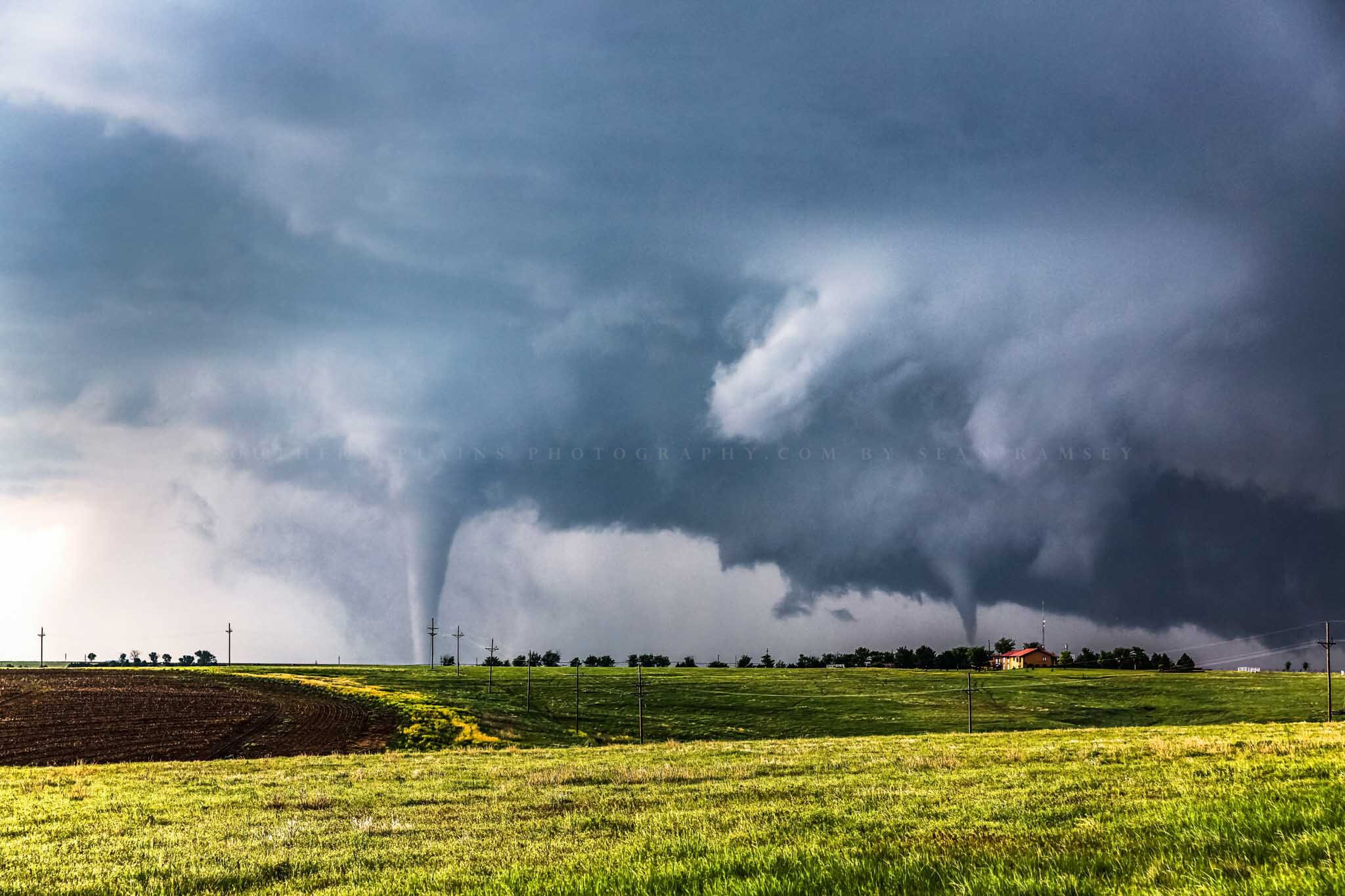 Twin Tornadoes Forming