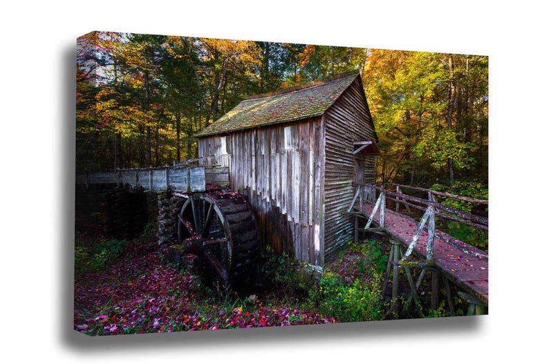 John Cable Mill Photography Print: Tennessee Great Smoky Mountains ...