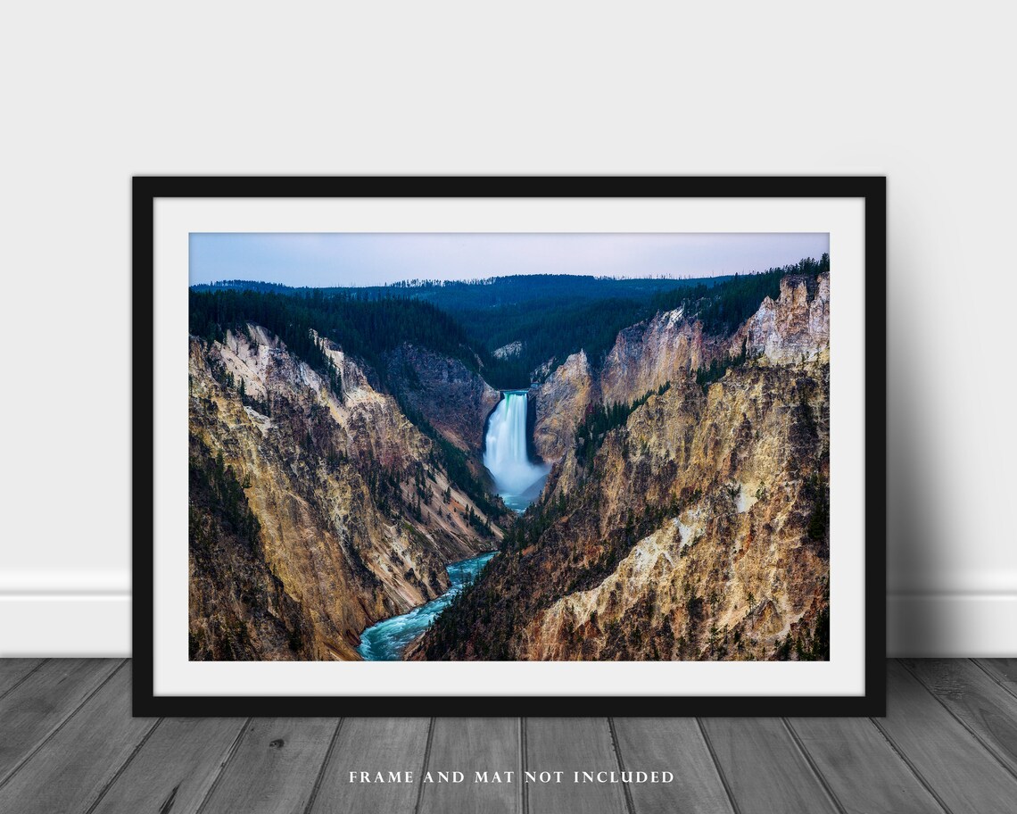 Yellowstone Photography Wall Art Print Picture of Lower - Etsy