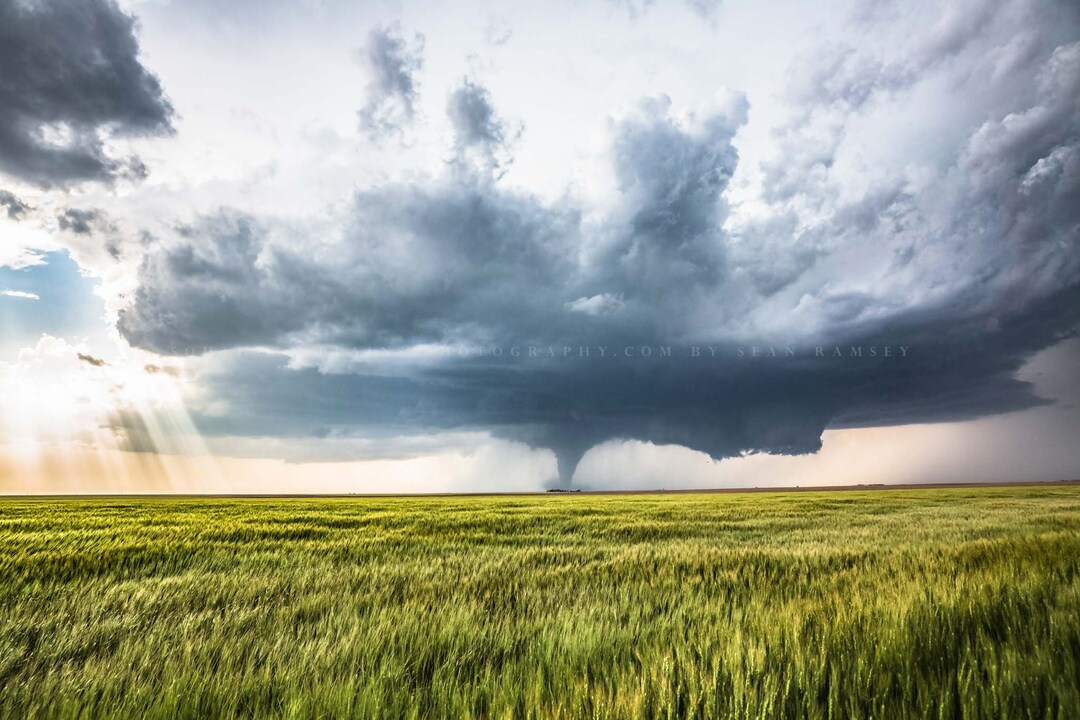 Storm Photography Print Picture of Distant Tornado Over - Etsy