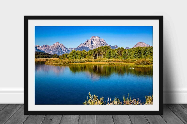 Oxbow Bend Photography Print: Wyoming Grand Tetons Landscape Mount ...