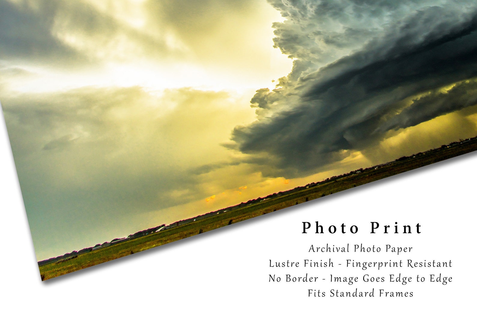 Storm Photography Print Picture of Supercell Thunderstorm - Etsy