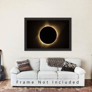 Eclipse Wall Art Photography Print Picture of Total Solar Eclipse With ...