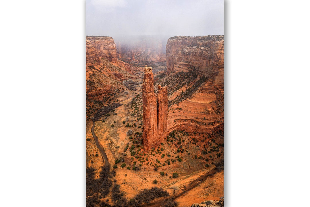Western Landscape Photography Print Vertical Picture of Spider Rock in ...