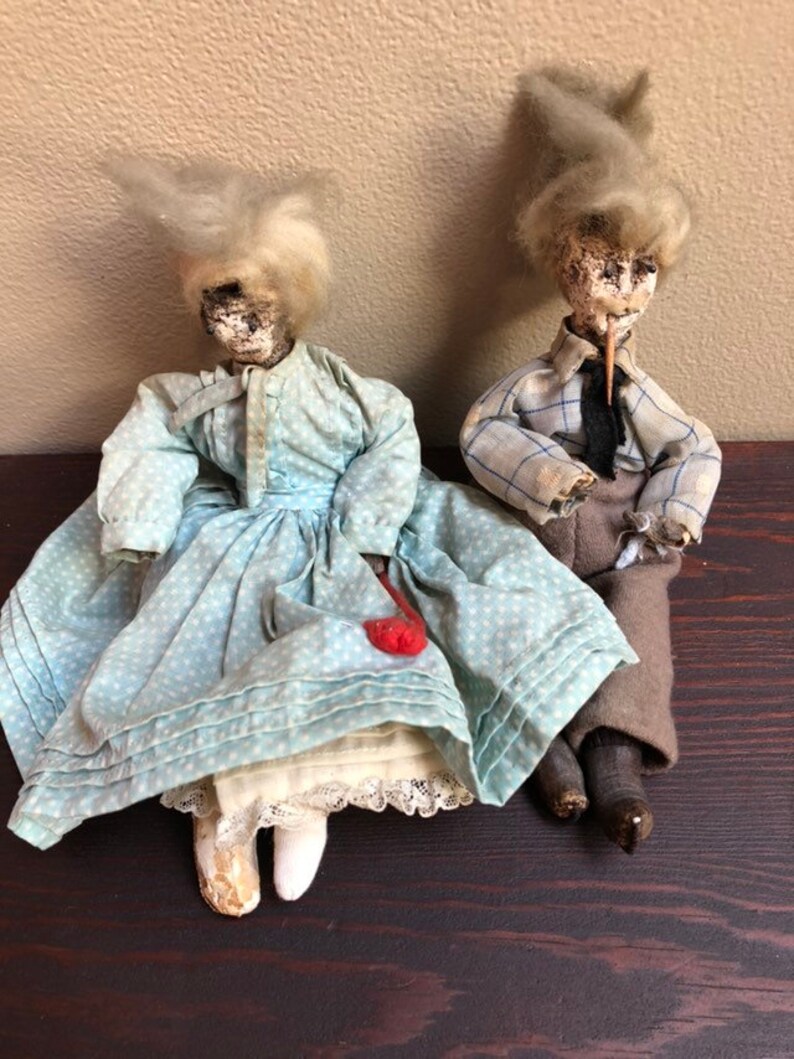 Vintage Old Hand Made Dolls - Etsy