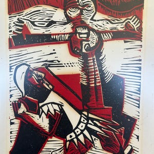 Vintage Religious Woodcut Print by a yet to Be Determined Artist - Etsy
