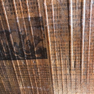 Vintage Chinese Paper Mache Decoupage Round Box With Hand - Etsy