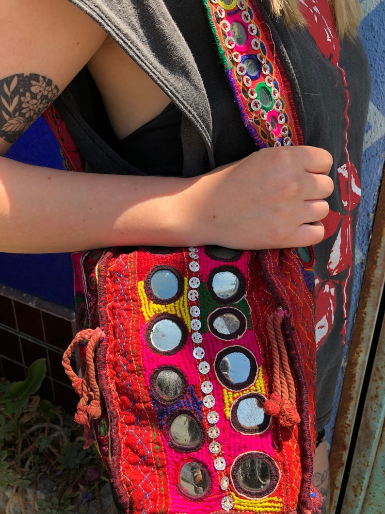 Vintage Indian Hobo Embroidered Tote Bag | Etsy