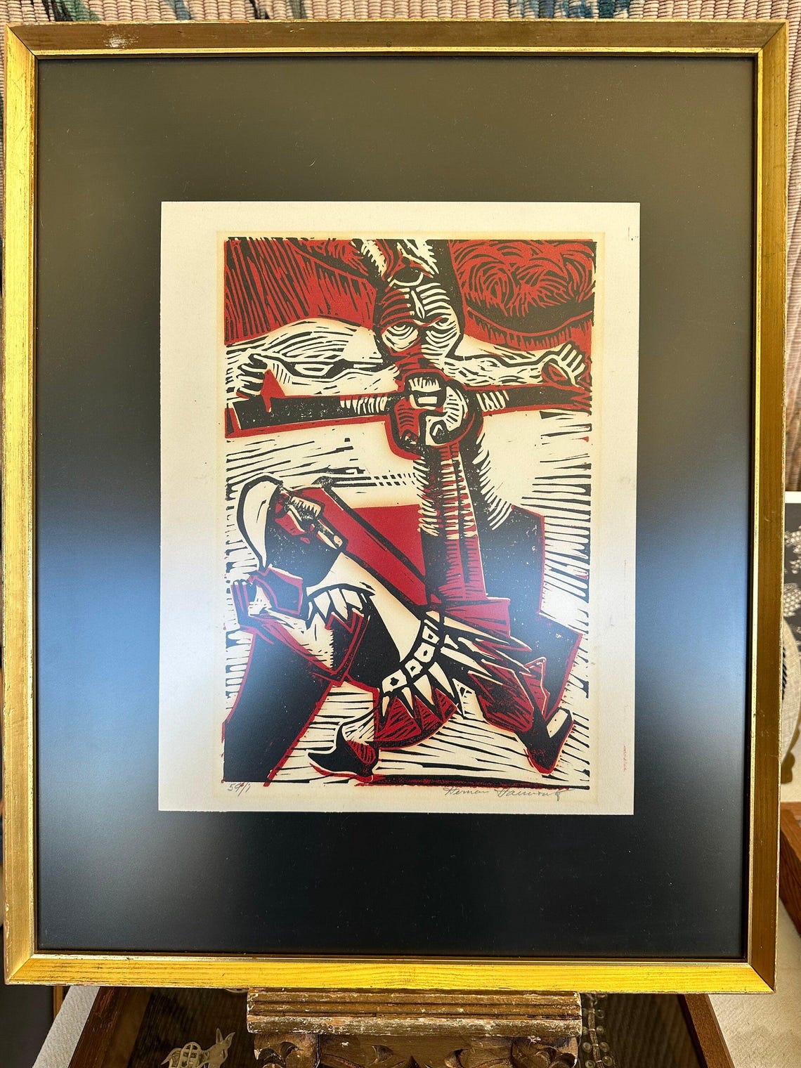 Vintage Religious Woodcut Print by a yet to Be Determined Artist - Etsy