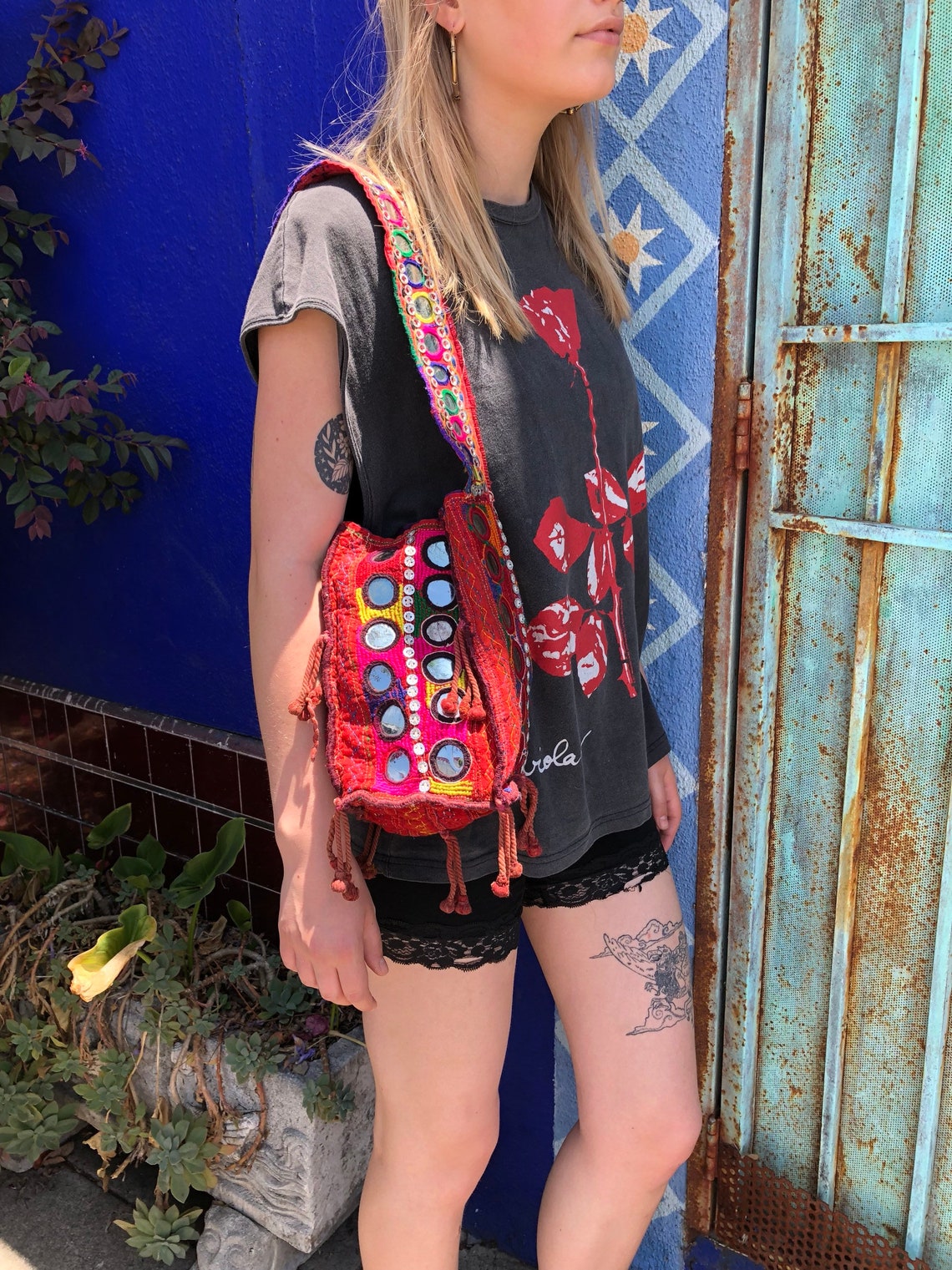 Vintage Indian Hobo Embroidered Tote Bag | Etsy