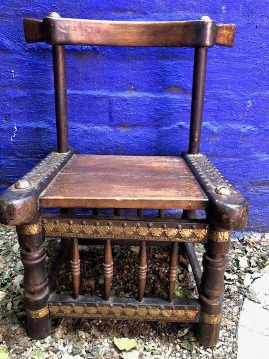 Ivory Coast Baule Low Wood Chair - Etsy
