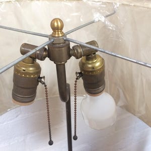 Recycled Vintage Wood Mother and Child Lamp - Etsy