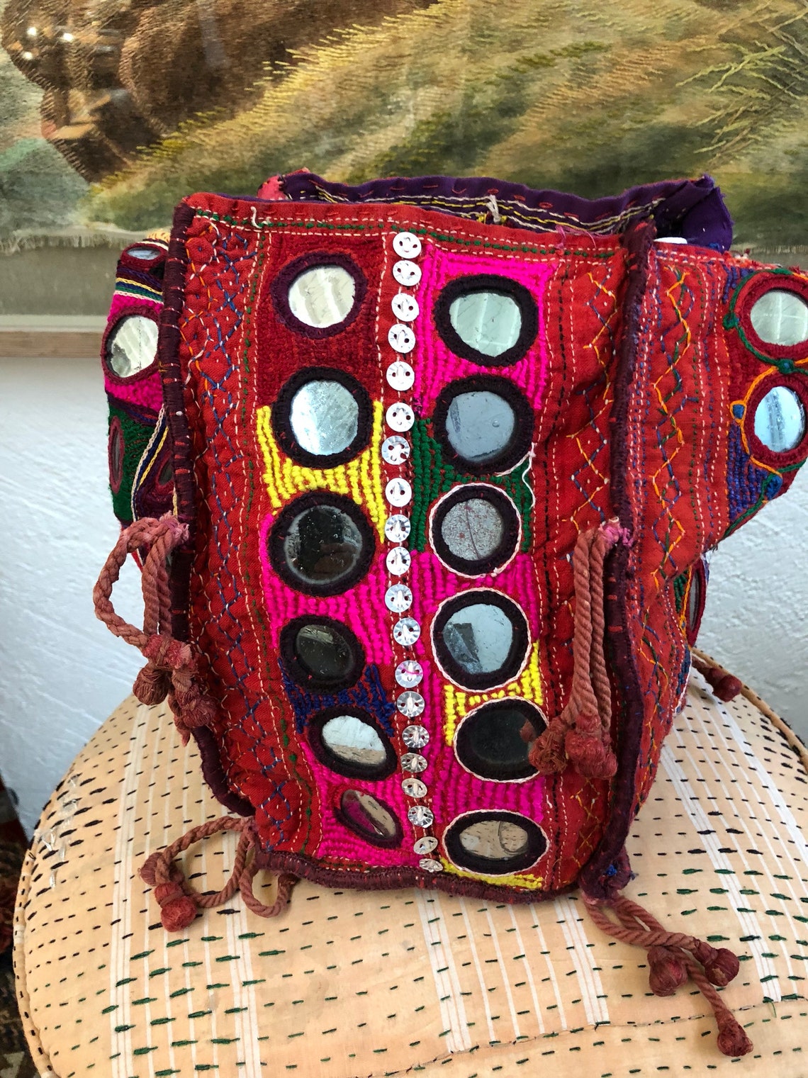 Vintage Indian Hobo Embroidered Tote Bag | Etsy