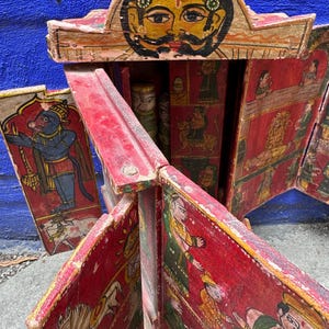 Antique Indian Kavad Mobile Storytelling Box - Etsy