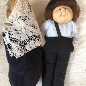 Old Jewish Couple Handmade Soft Sculpture Dolls - Etsy