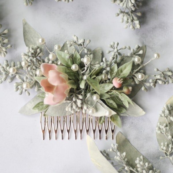 Flower Hair Comb - Etsy