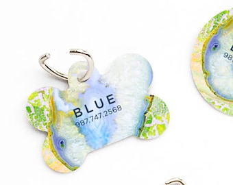 Crystal Dog Tag | Etsy