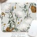 Mouse Pad White Protea Mouse Pad Floral Mouse Pad Office Mouse | Etsy