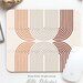 Mid Century Arches Line Art Mouse Pad Terra Minimalist Mouse - Etsy
