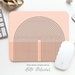 Arches Line Art Mouse Pad Coral Minimalist Mouse Pad Rainbow Mouse Pad ...