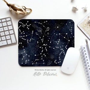Mouse Pad Star Constellation Mouse Pad Star Mouse Pad Office Mouse Pad ...