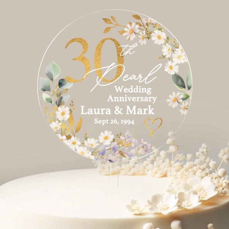 Happy Birthday Pearl Cake - Etsy