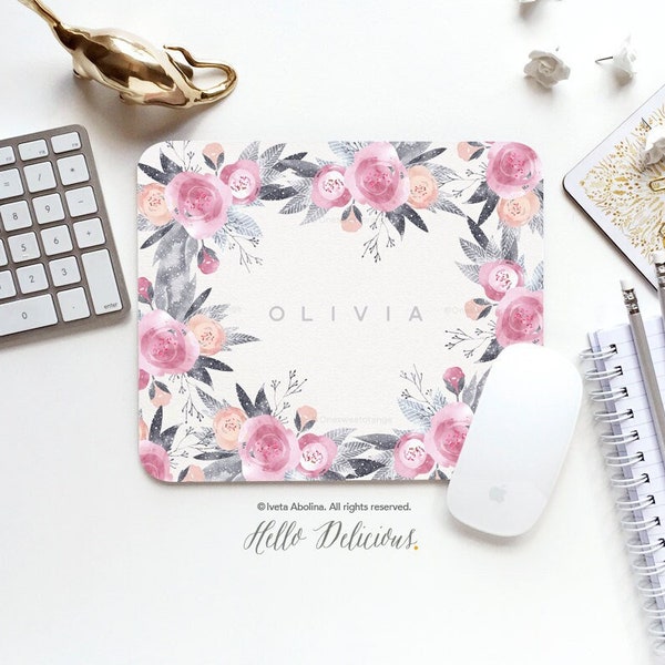 Floral Mouse Pad - Etsy