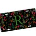 Floral Car License Plate Customized Personalized License Plate Frame ...