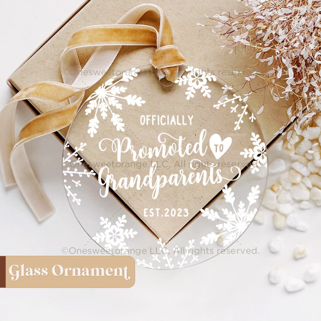 First Year as Grandparents Ornament Grandparent Gift Grandparents ...