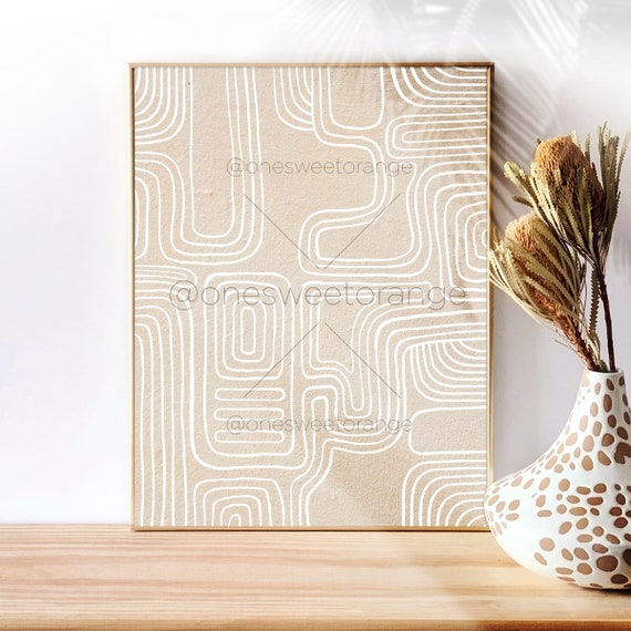 Geometric Minimalist Art Line Art Poster Line Drawing Print - Etsy