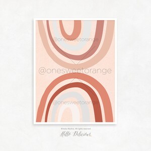 Rainbow Minimalist Art Line Art Poster Line Drawing Print Line Art ...