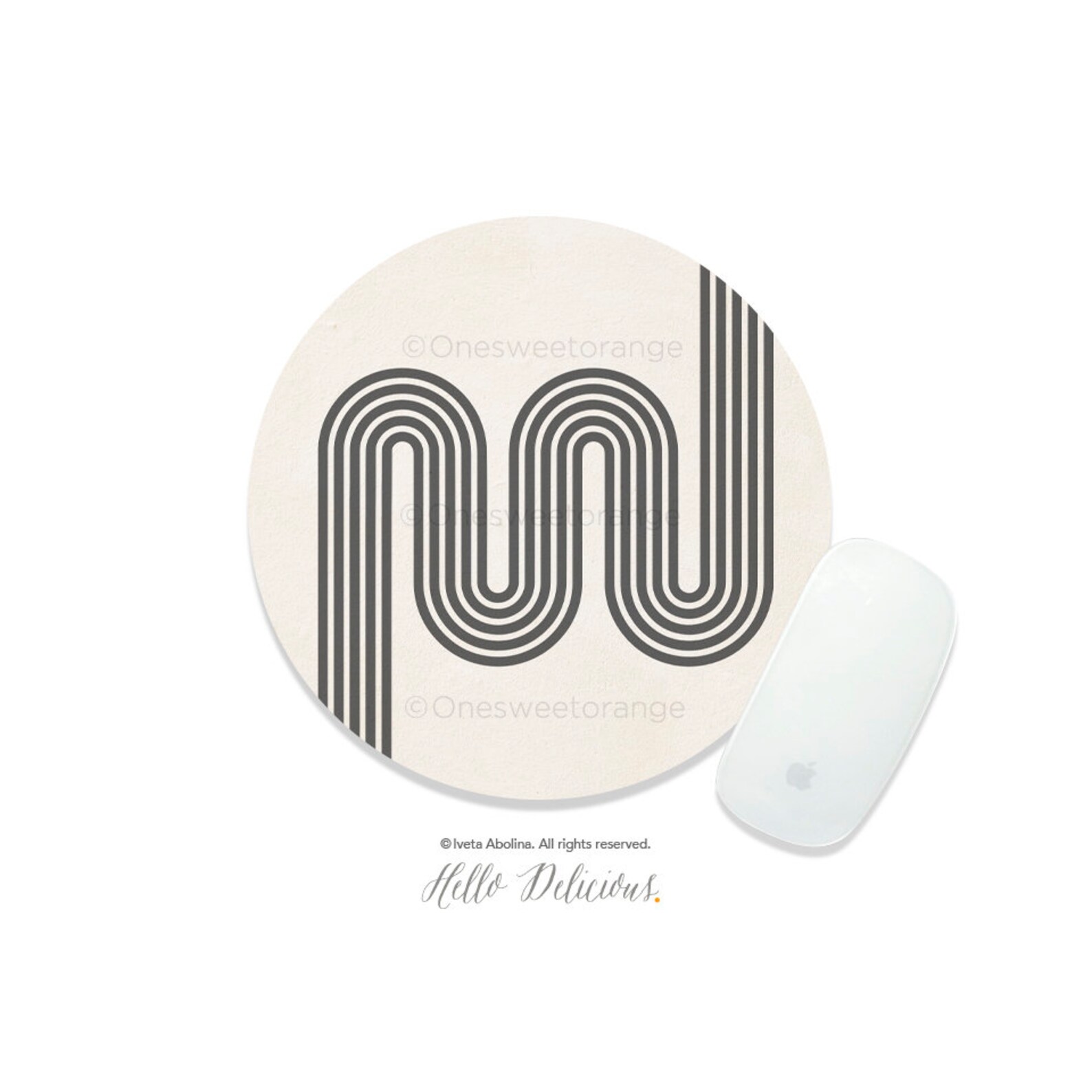 Mouse Pad Arches Mouse Pad Mid Century Mouse Pad Office Mouse | Etsy