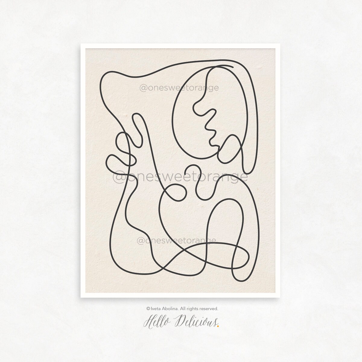 Wall Art Minimalist Art Line Art Poster Line Drawing Print Line Art ...