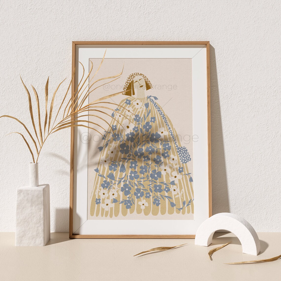 Girl Modern Wall Art Girl Illustration Print Modern Art Girl Art Poster ...