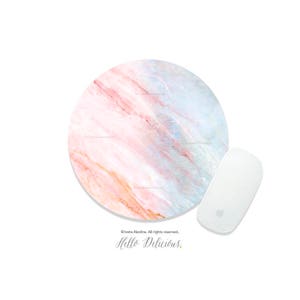 Mouse Pad Pink Marble Mouse Pad Marble Mouse Pad Office Mouse Pad ...