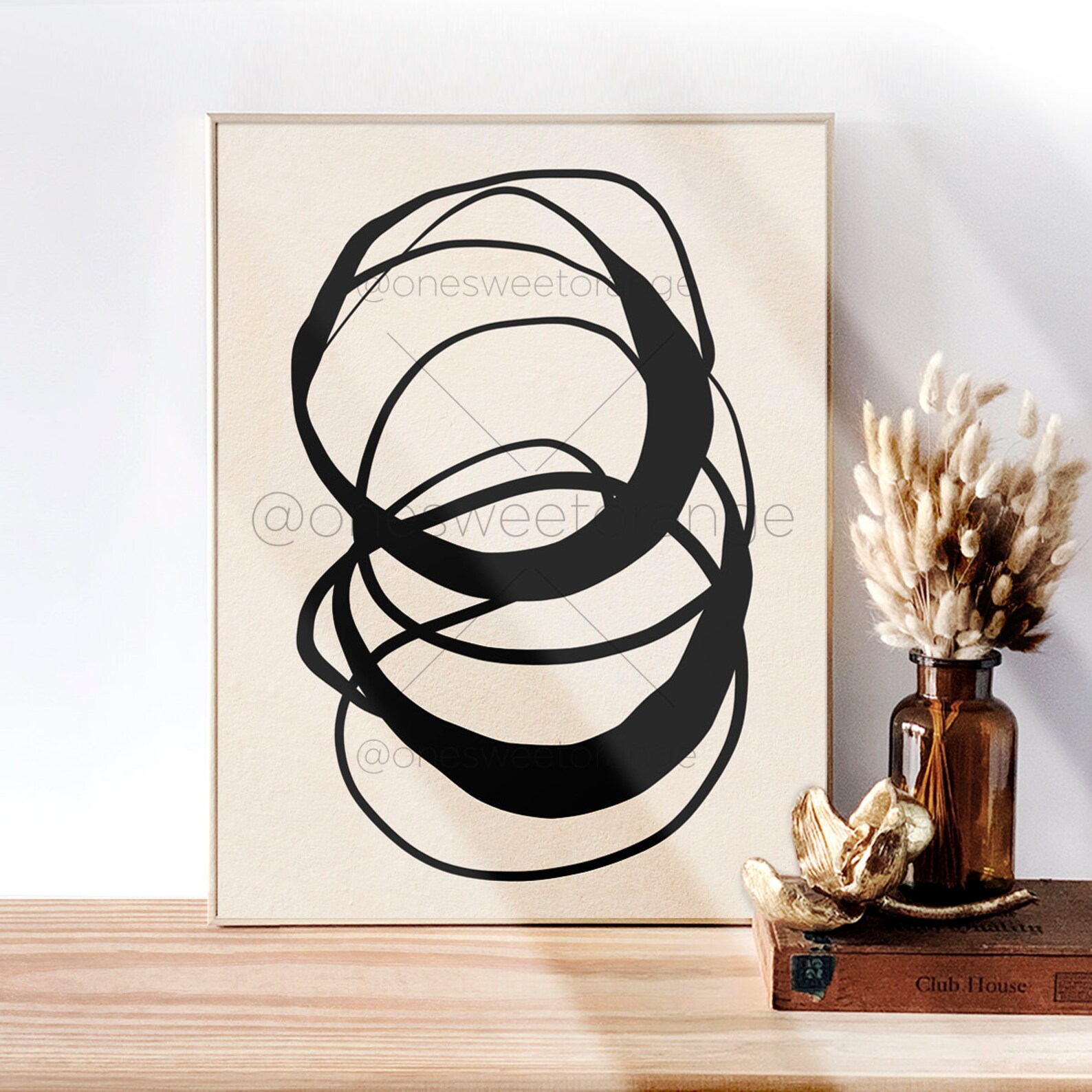 Organic Minimalist Art Line Art Poster Line Drawing Print Line Art Modern Art Minimal Poster ...