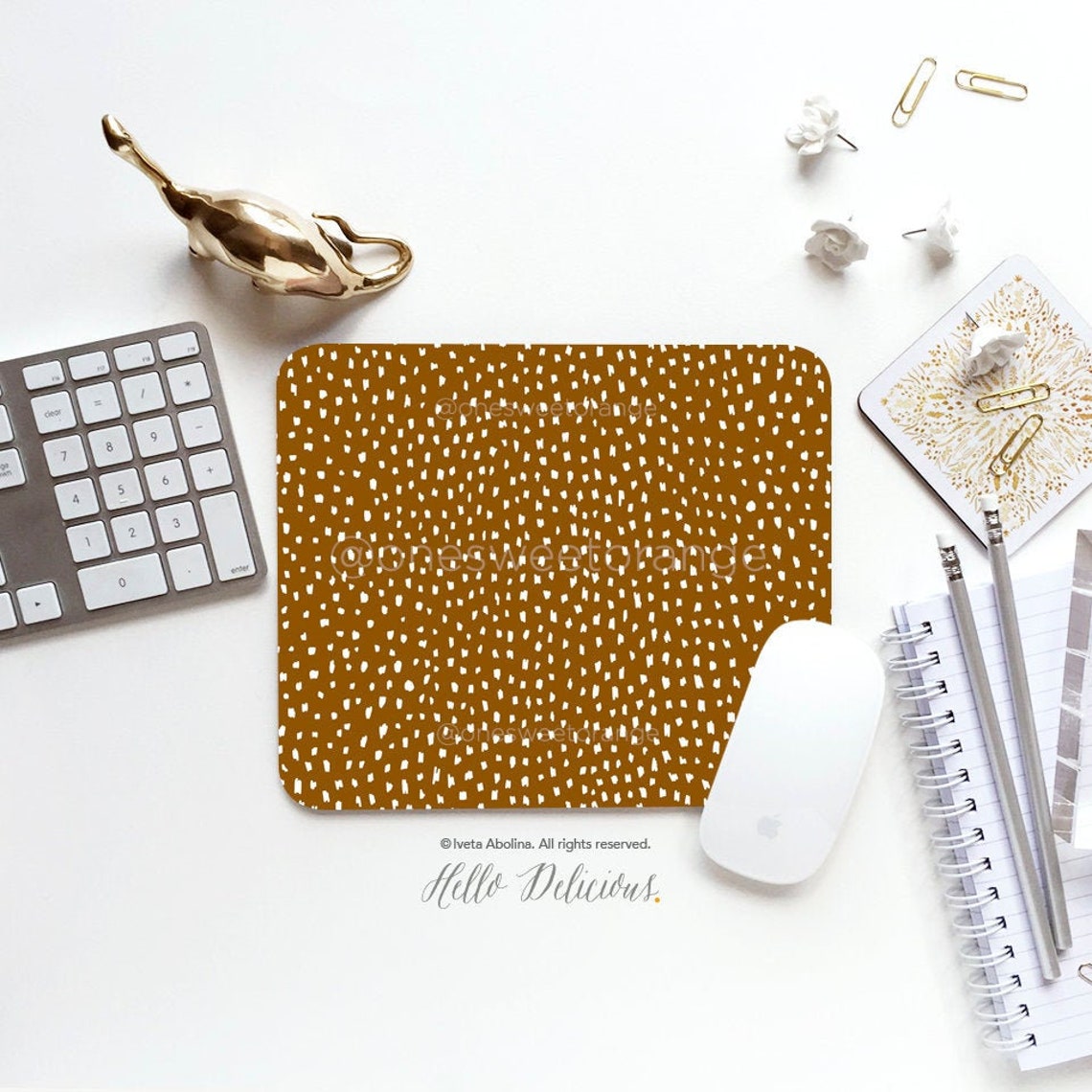 Mouse Pad Dotted Mouse Pad Dotted Mouse Pad Office Mouse Pad - Etsy