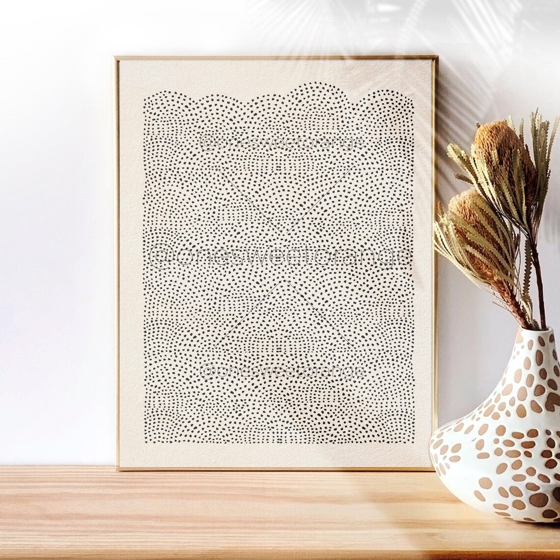 Dotted Minimalist Art Line Art Poster Line Drawing Print Line | Etsy