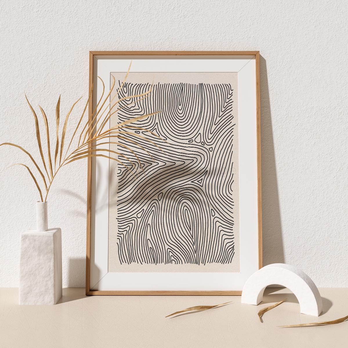 Organic Minimalist Art Line Art Poster Line Drawing Print Line Art ...