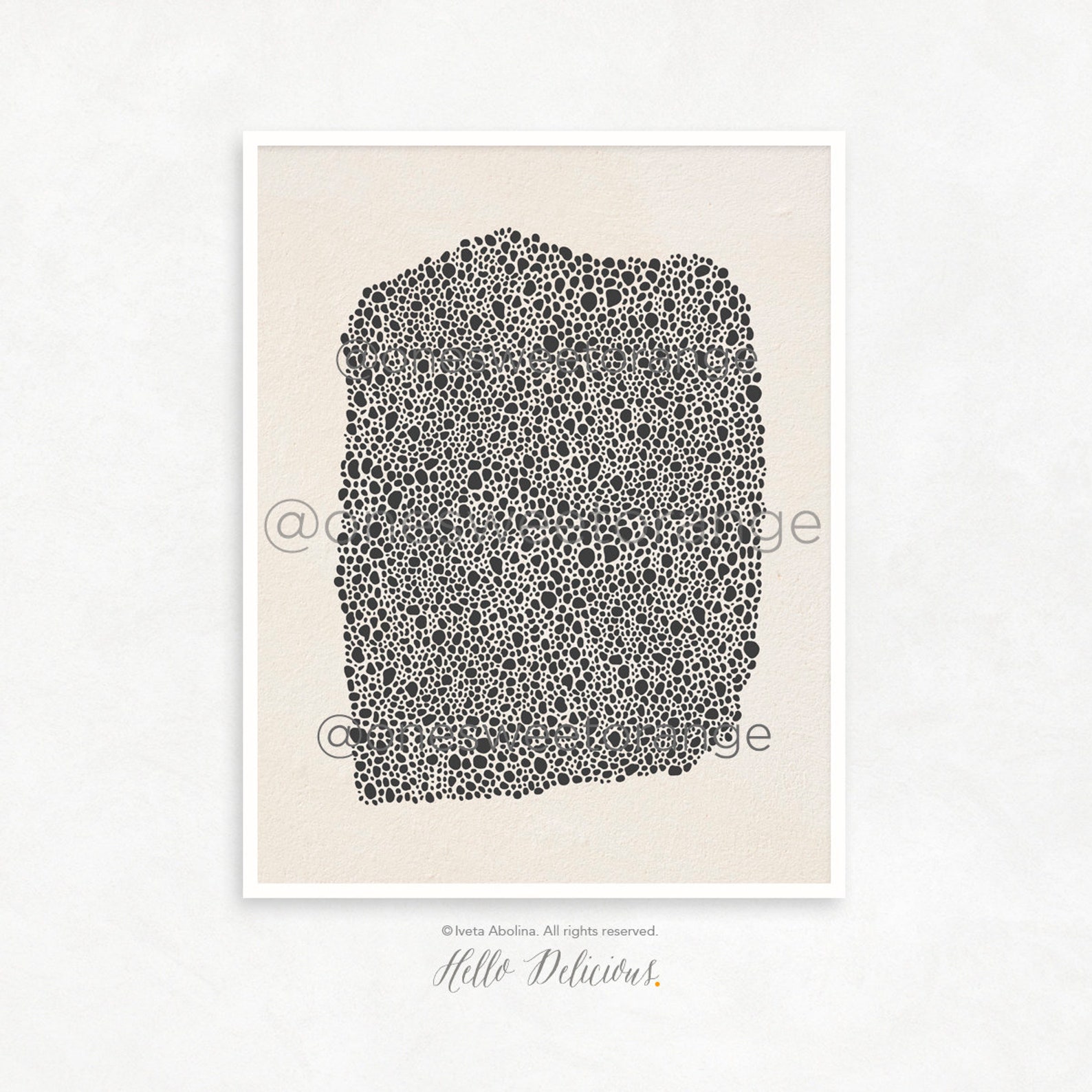Pebbles Minimalist Art Line Art Poster Line Drawing Print Line Art ...