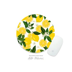 Mouse Pad Lemon Mouse Pad Lemon Bloom Mouse Pad Office Mouse Pad ...