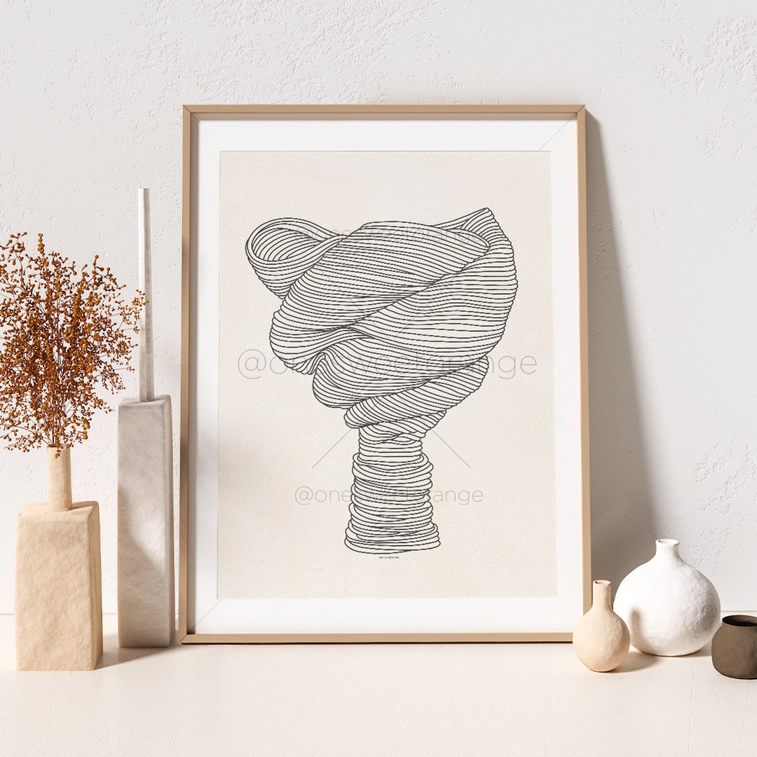 Vessel Line Art Line Art Poster Line Drawing Print Line Art Modern Art ...