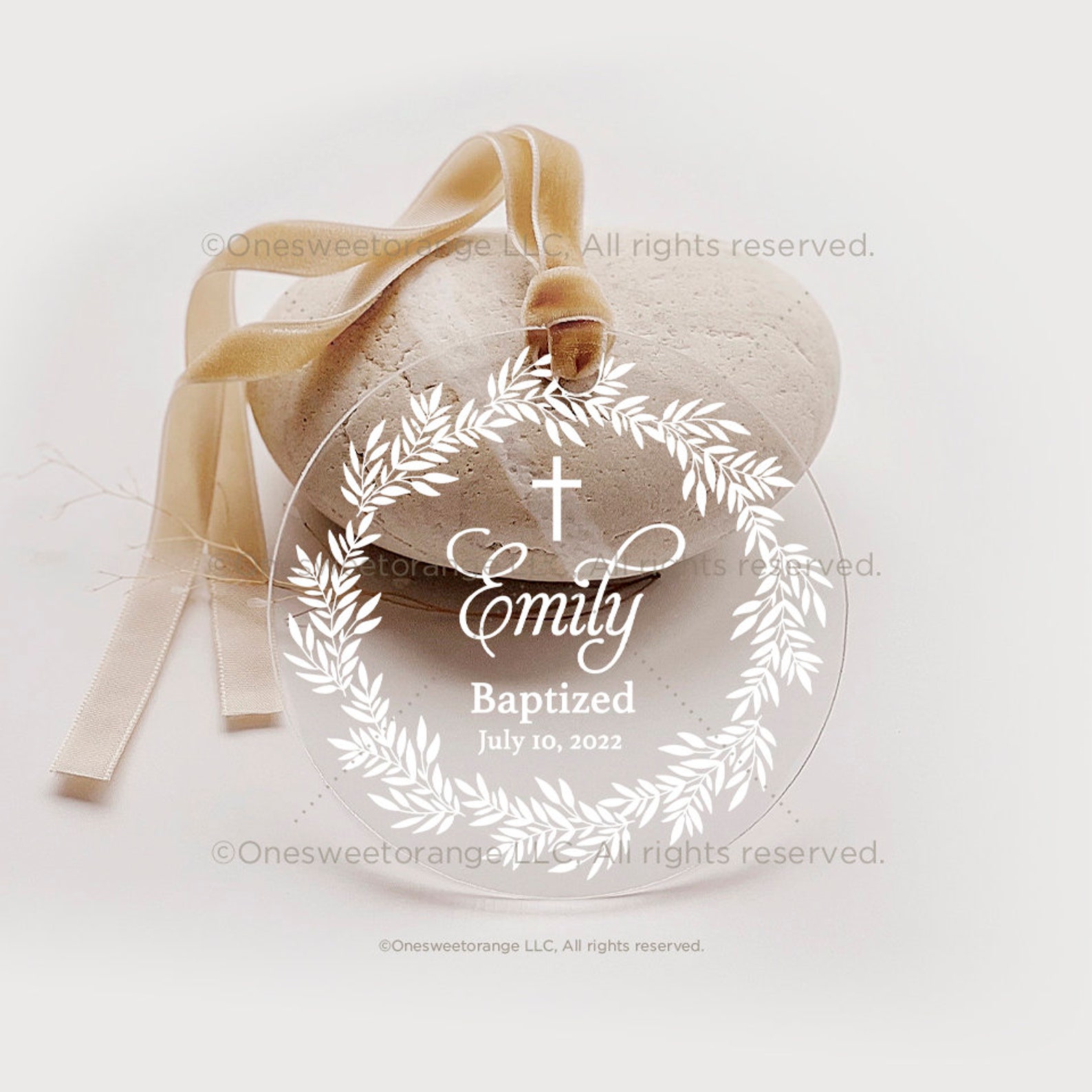 Christening Keepsake Baptism Gift Personalized Cross Acrylic - Etsy
