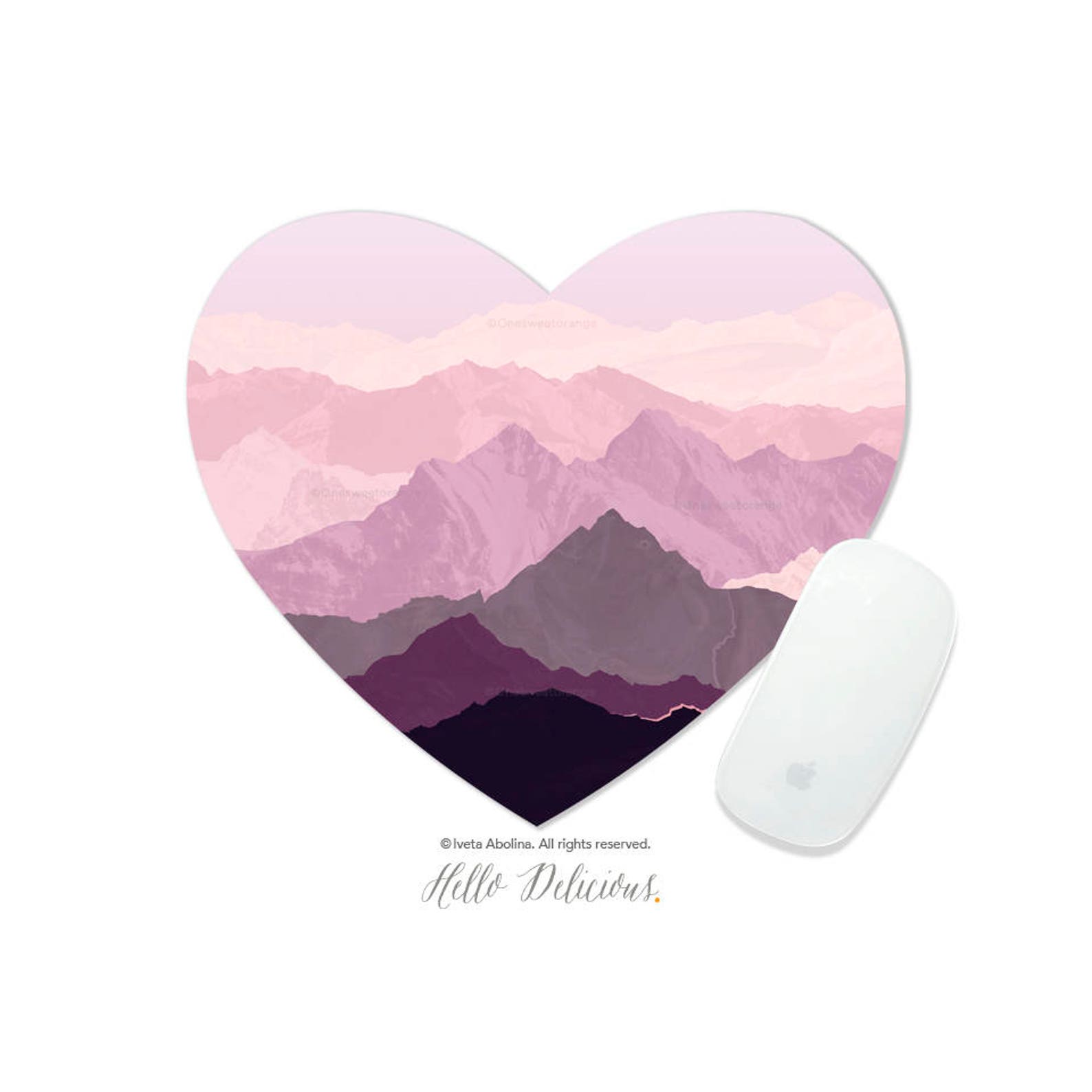Mouse Pad Rocky Mountains Mouse Pad Mountain Mouse Pad Office - Etsy