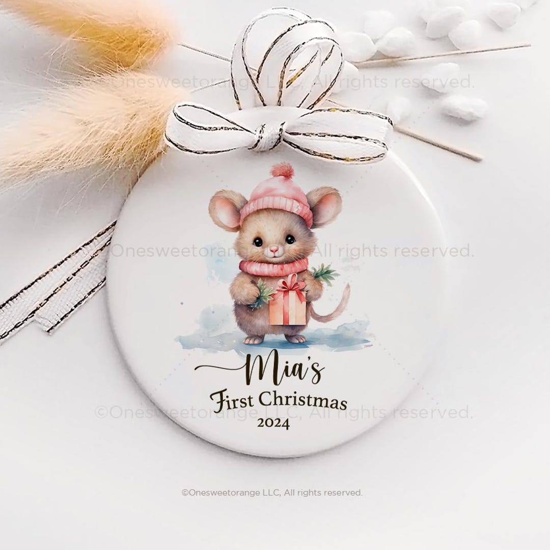 Baby’s First Christmas Porcelain Ornament New Baby Gift Baby Ornament ...