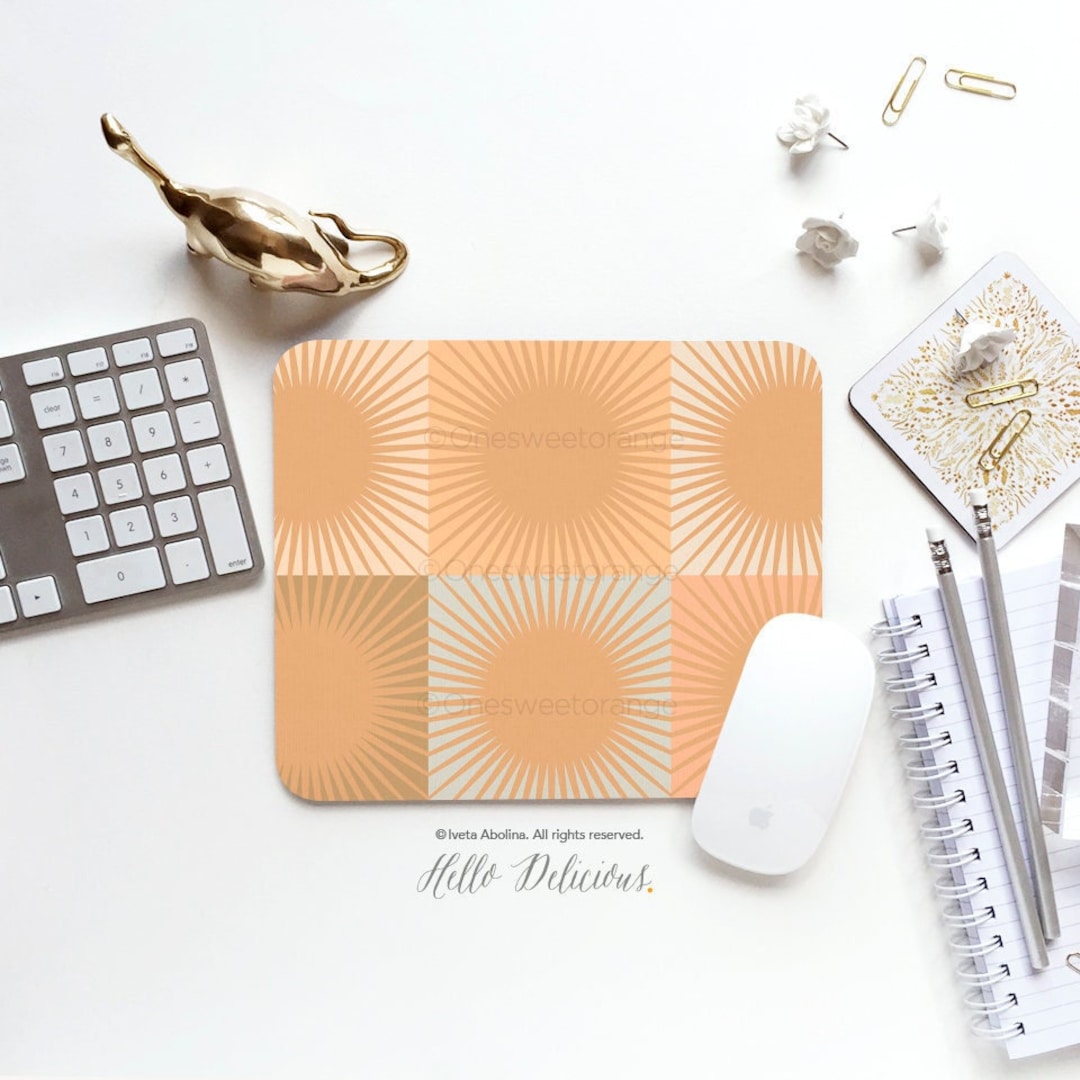 Sun Mouse Pad Sunset Mouse Pad Celestial Mouse Minimalista Mouse Pad ...