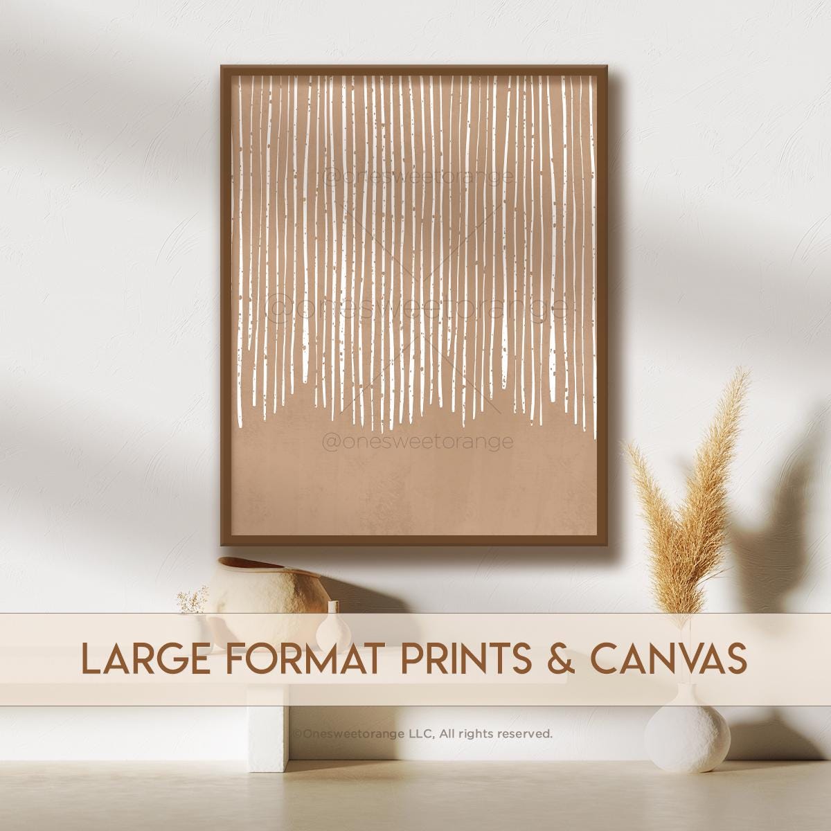 Speckled Lines Minimalist Art Line Art Poster Line Drawing Print Line ...