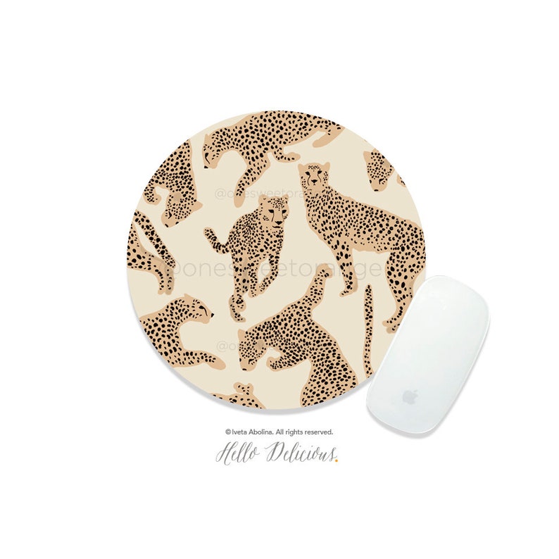 Mouse Pad Cheetah Mouse Pad Cheetah Mouse Pad Office Mouse Pad | Etsy