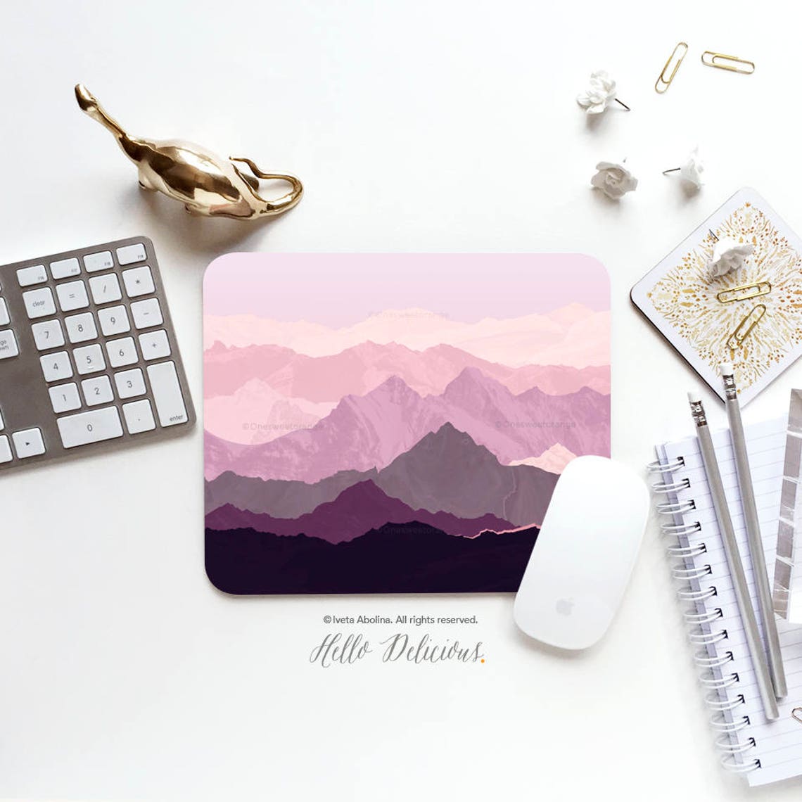 Mouse Pad Rocky Mountains Mouse Pad Mountain Mouse Pad Office - Etsy