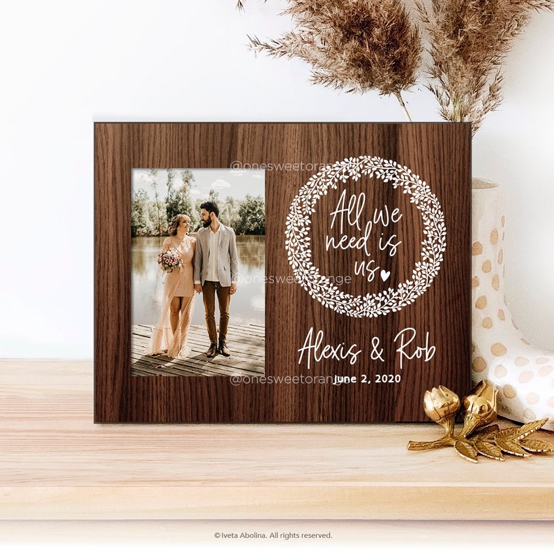 Wedding Picture Frame Personalized Wedding Gift Bridal Shower - Etsy